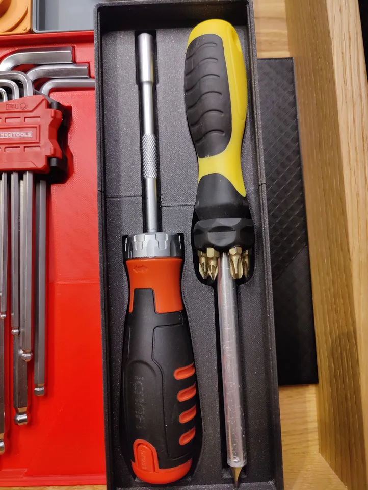 Gridfinity - double screwdriver holder by Hovdis | Download free STL model | Printables.com