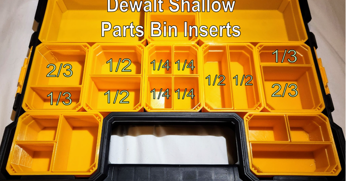 Dewalt Pro Shallow Organizer - Divider Inserts or Bins by Rustomac ...