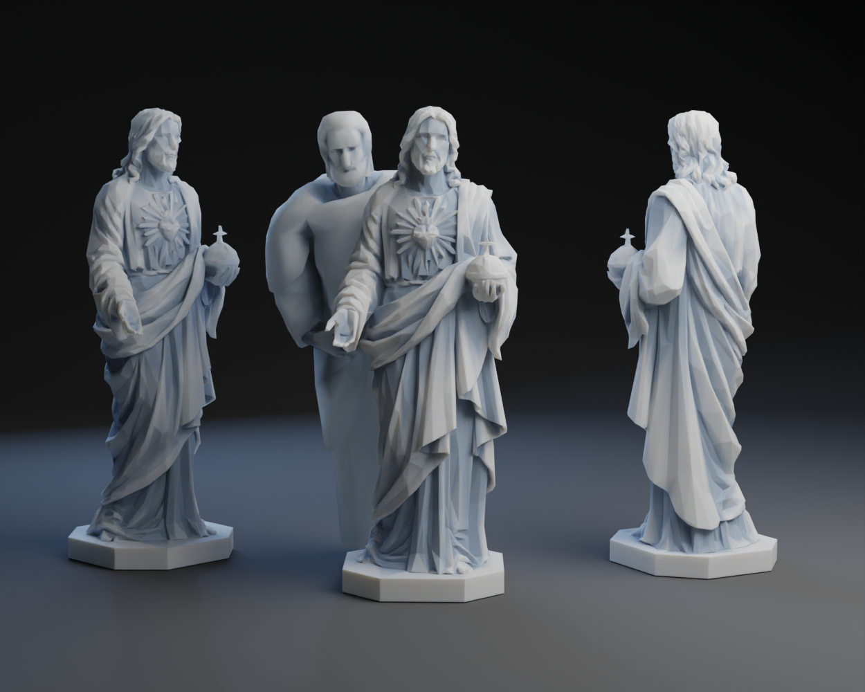 New and Improved Low Poly Jesus von Peter Farell | Kostenloses STL ...
