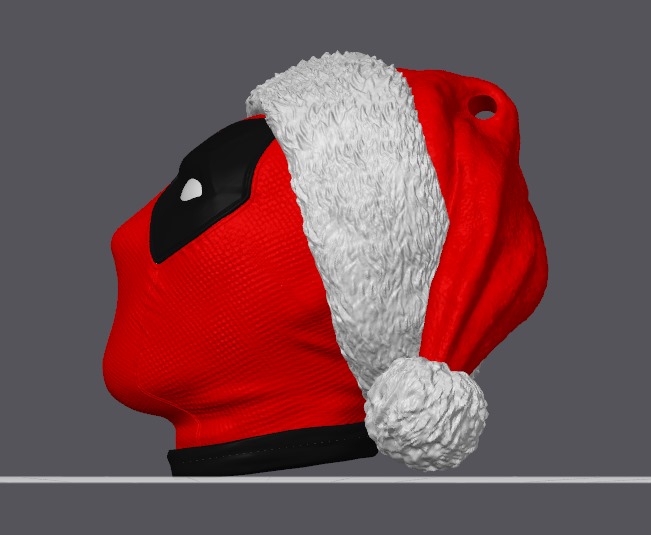 Coloured Christmas Deadpool Bauble by ASS-Designs | Download free STL ...