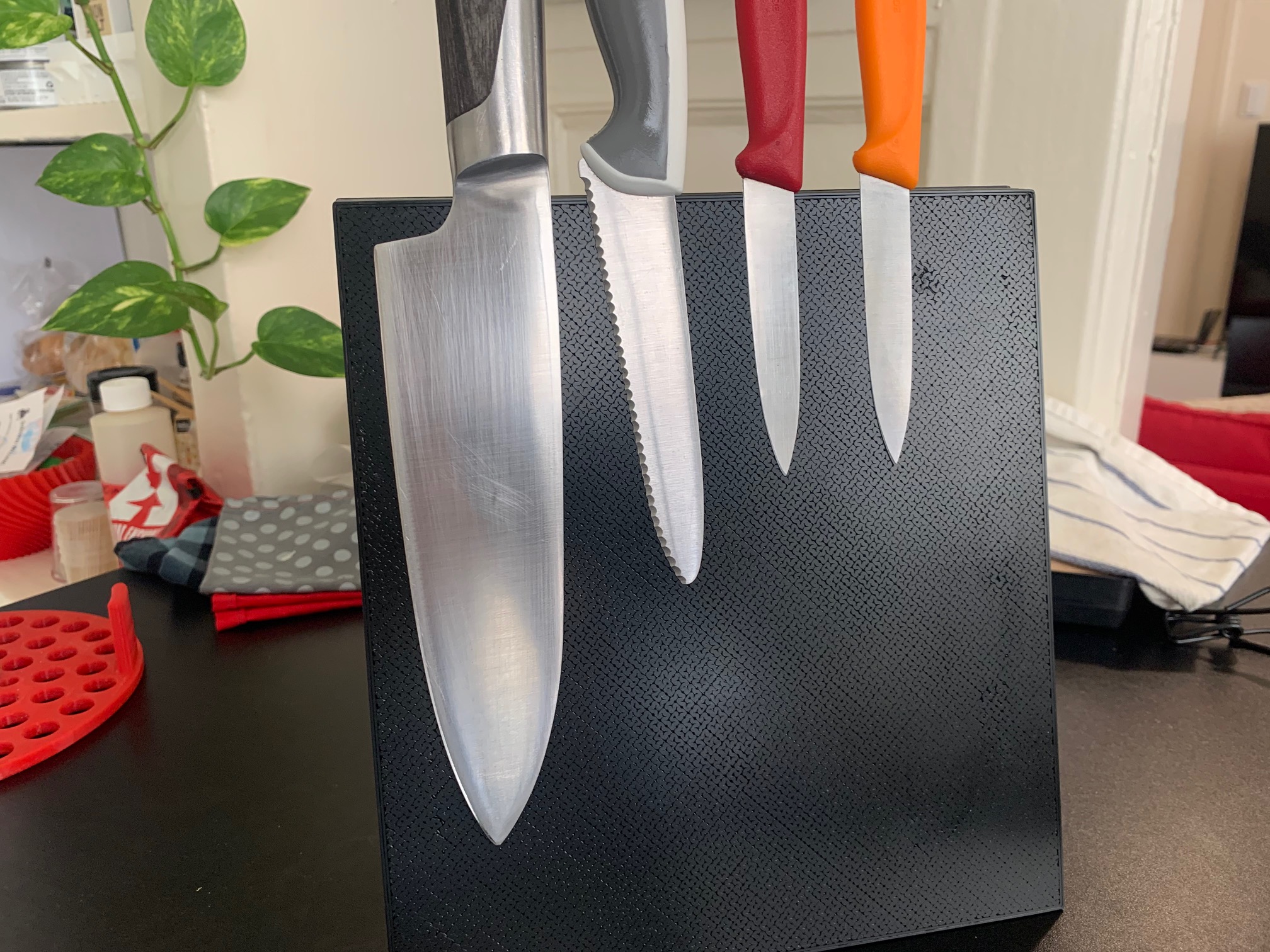 Magnetic knife block (parametric) by Reven | Download free STL model ...