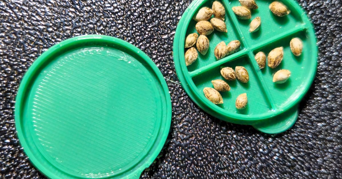 Snap-fit seed puck container for mailing par bluelizard | Téléchargez ...