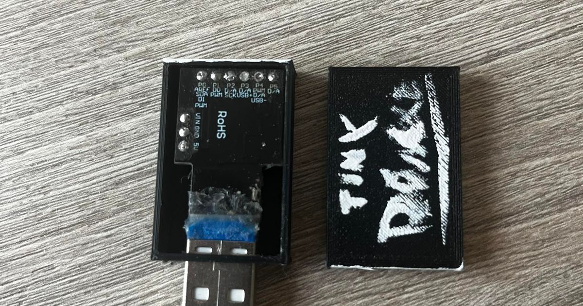 Digispark ATtiny85 Enclosure by Doelmm | Download free STL model ...