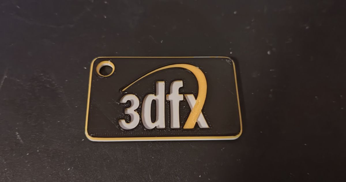 3dfx Keychain by Bunkerotter | Download free STL model | Printables.com