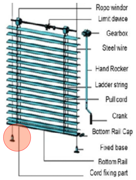 Window shutters guide cord holding bracket. by MarkoJ | Download free ...