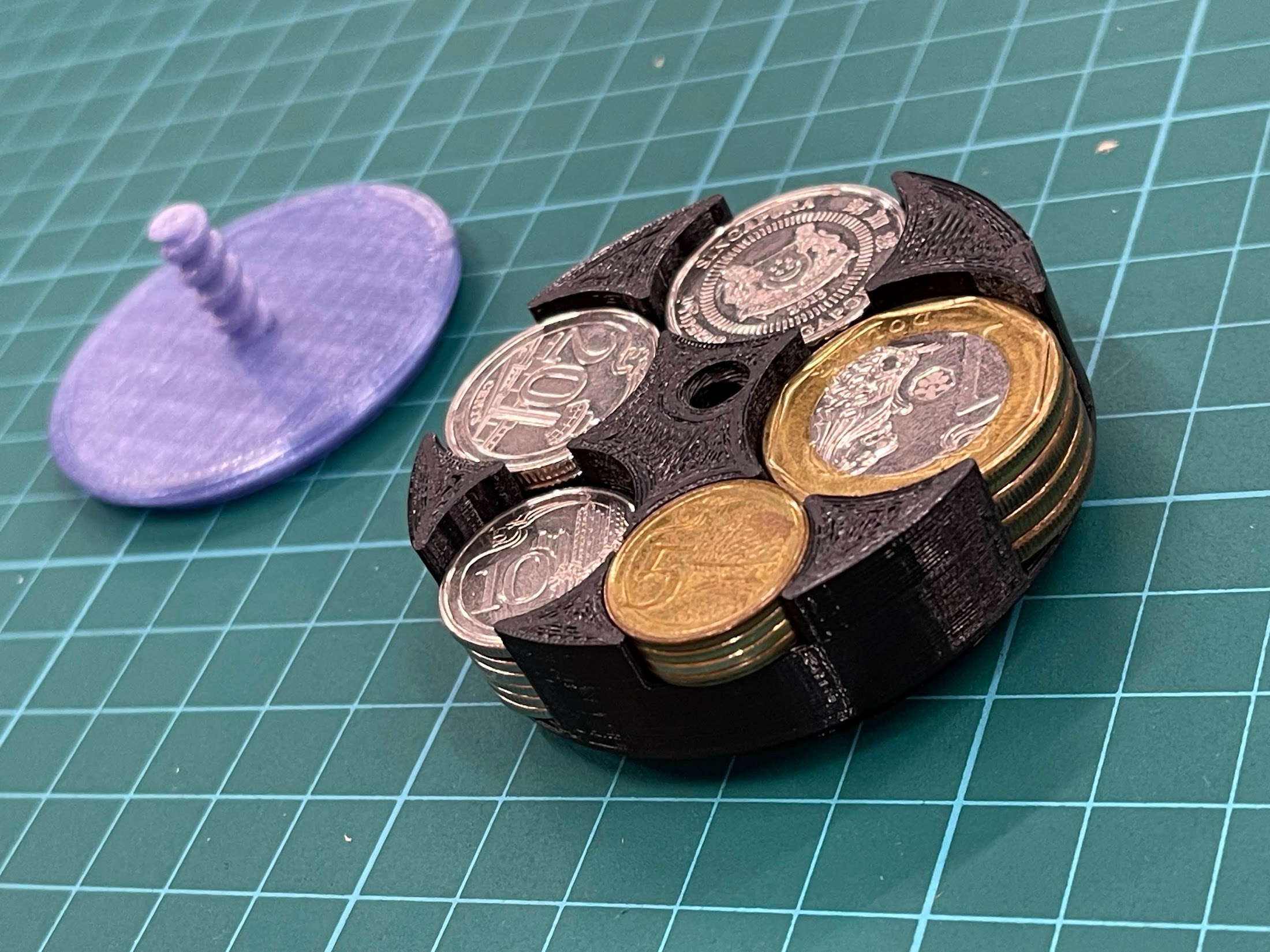 SGD Coin CANister EDC Coin Holder Puck By Saad Caffeine Download Free