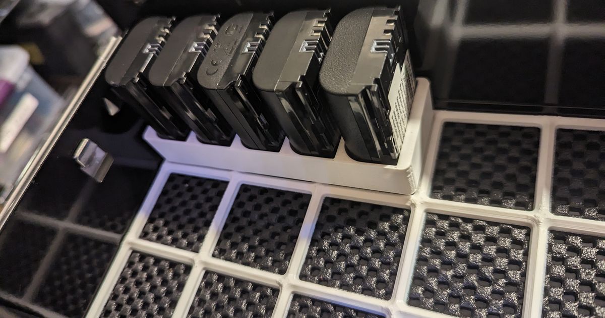 Canon LP-E6 Battery Gridfinity Storage by John Barton | Download free ...