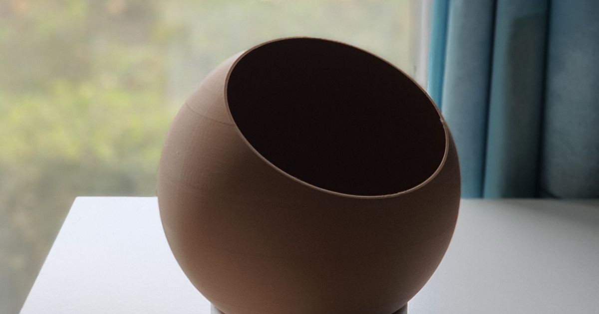 Spherical Flower Pot by Olivier_V | Download free STL model ...