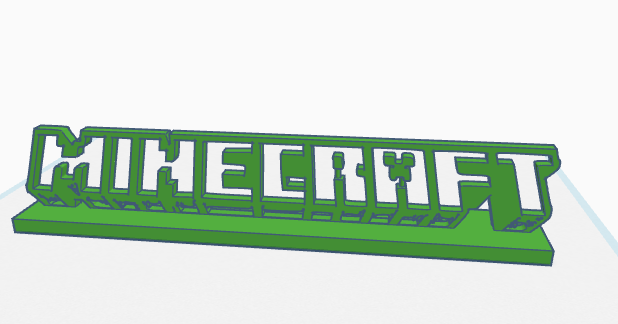 Logo de Minecraft en 3D by Raül YouTube | Download free STL model ...