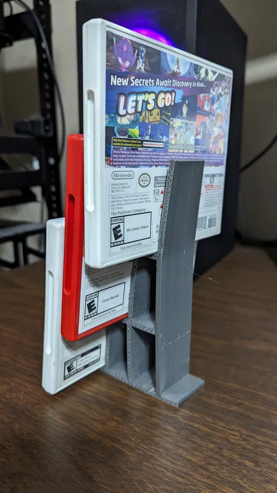 tiered 3ds case display by 86problems | Download free STL model ...