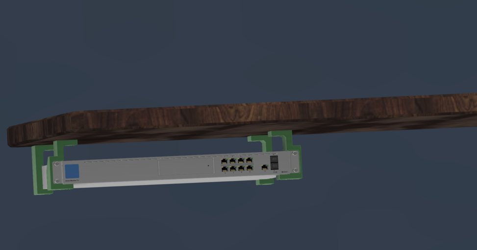 Holder for mounting Dream Machine pro under Desk by ElElf | Download ...