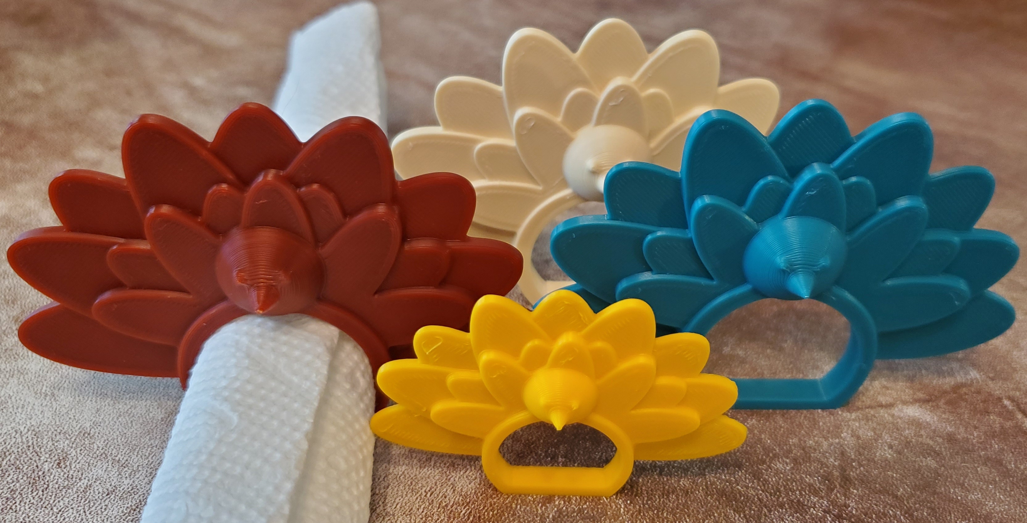 Thanksgiving Turkey Napkin Ring - Flat by soundbylaura | Download free ...