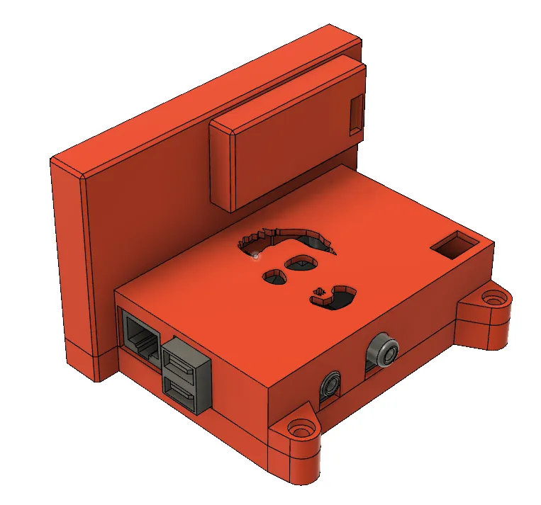 Raspberry Pi case with LCD mount by diadzine | Download free STL model ...