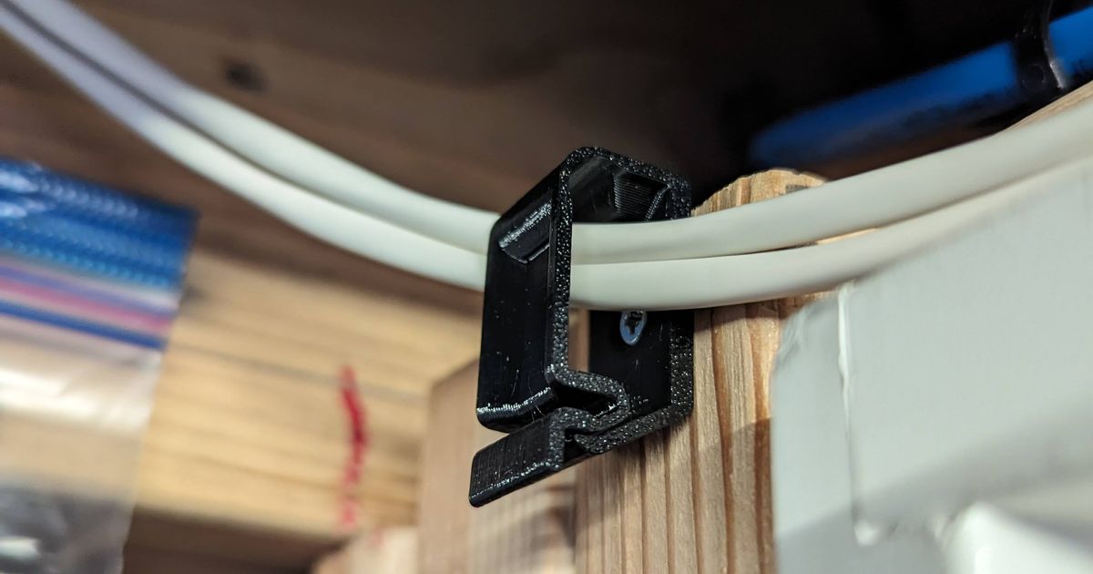 KLAMMA (Screw Mount) - Locking Cable Clip by JPMakesStuff | Download ...