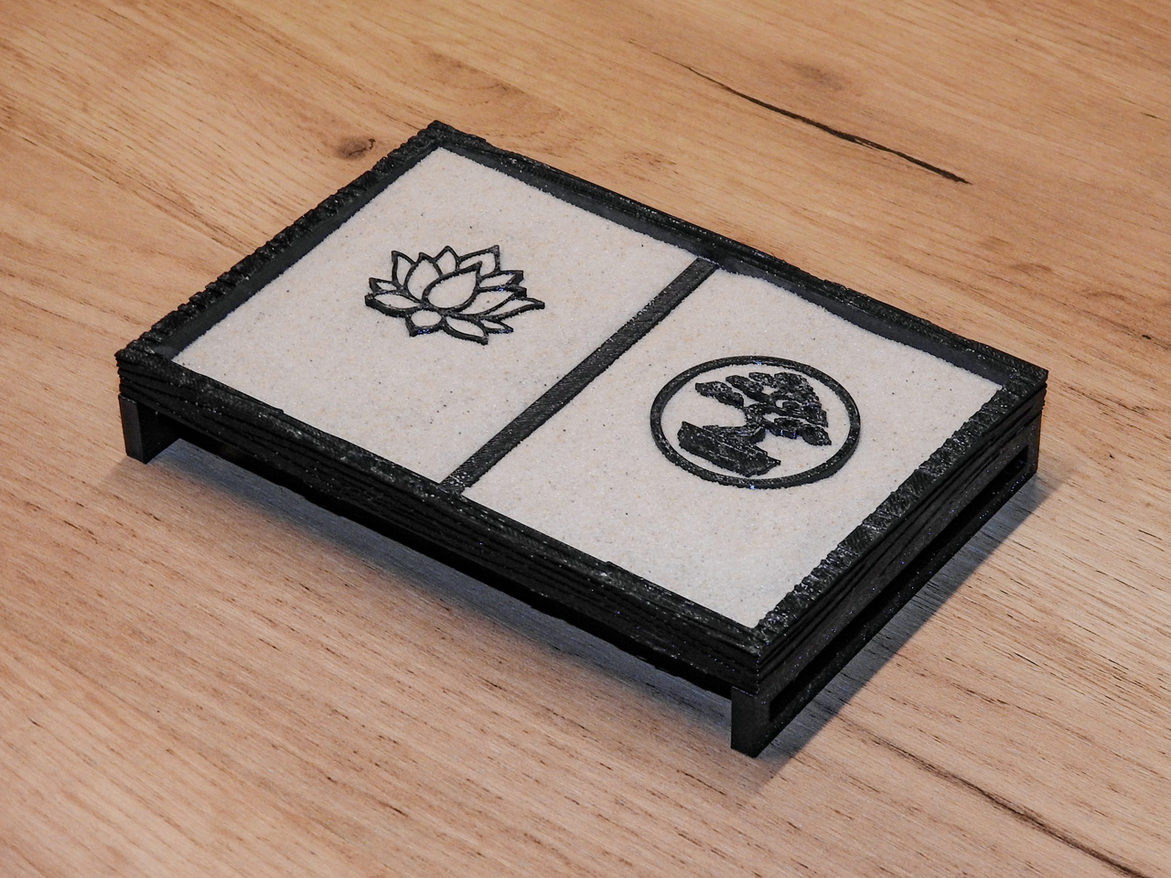 Zen garden table with symbols by DStein | Download free STL model ...