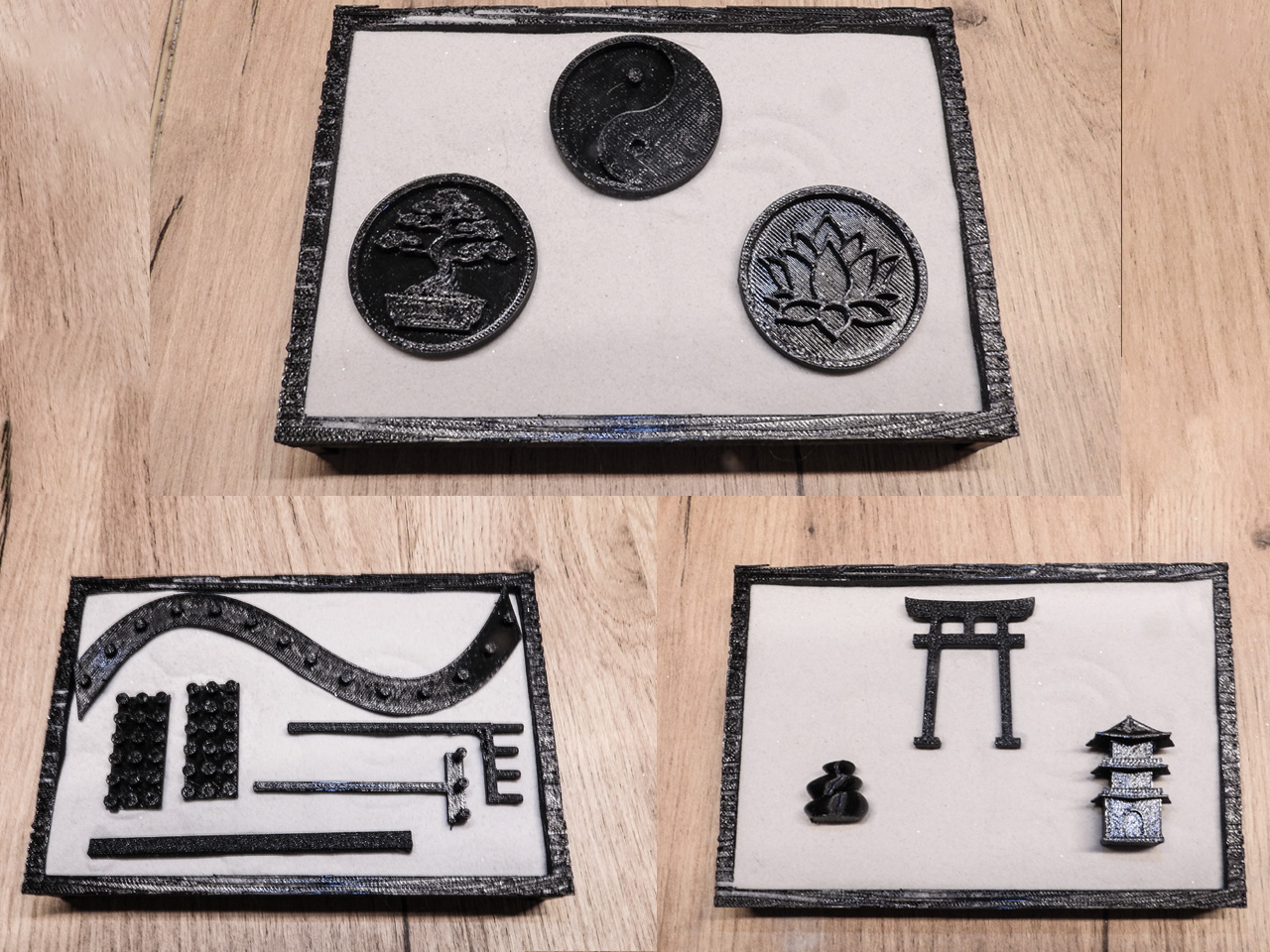 Zen garden table with symbols and accessories by DSt | Download free ...