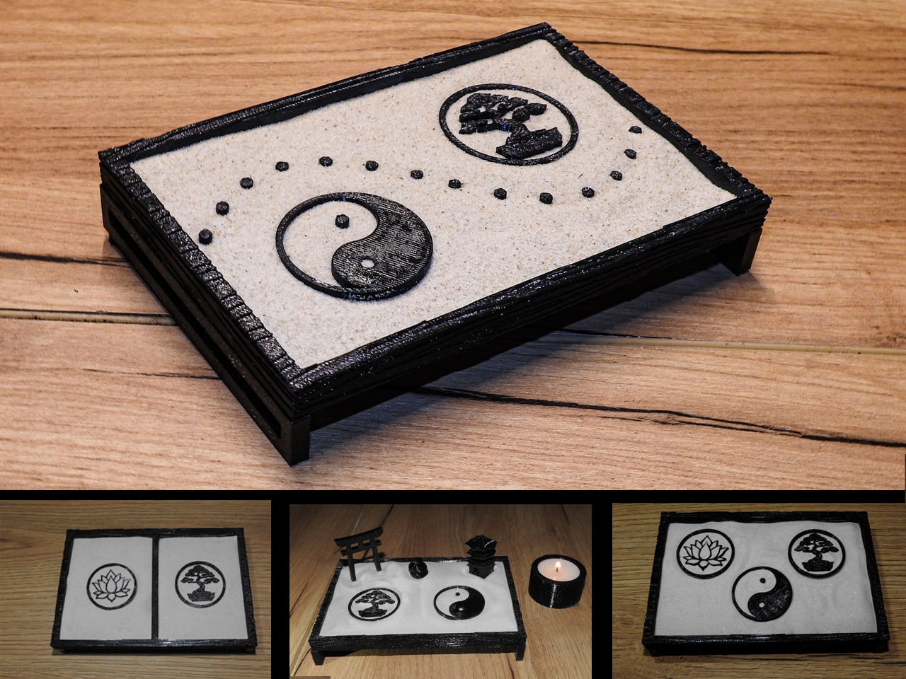 Zen Garden Table With Symbols And Accessories By Dst Download Free Stl Model
