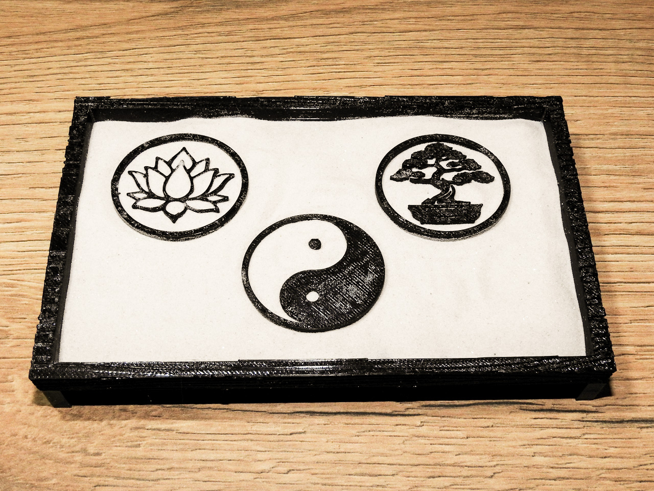 Zen garden table with symbols and accessories by DSt | Download free ...