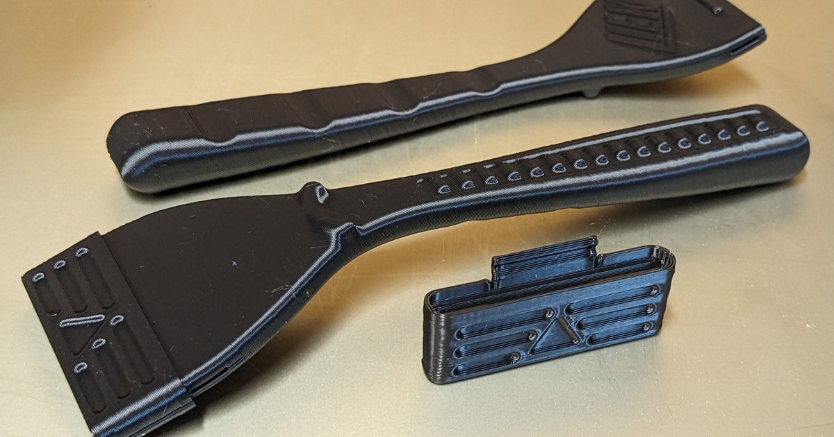 Single Edge Razor Blade Scraper Handle with Cap/Cover by Eclsnowman ...