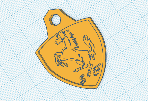 Ferrari Keychain by Kdjot | Download free STL model | Printables.com