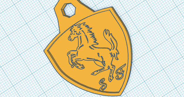 Ferrari Keychain by Kdjot | Download free STL model | Printables.com