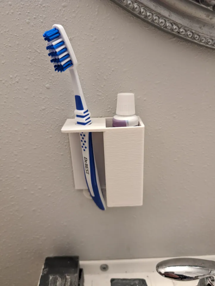 Toothbrush and Toothpaste holder by KFWoeltje | Download free STL model ...