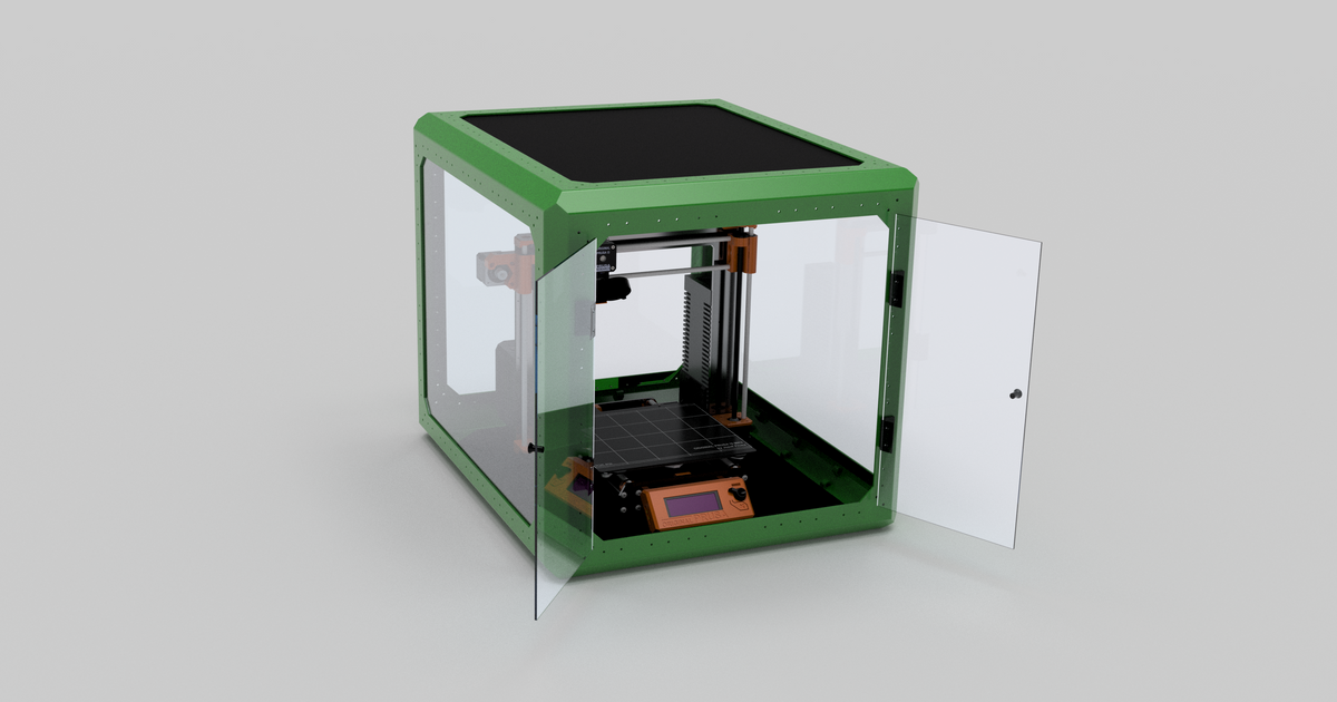3d printed Prusa enclosure by Raf3D | Download free STL model ...