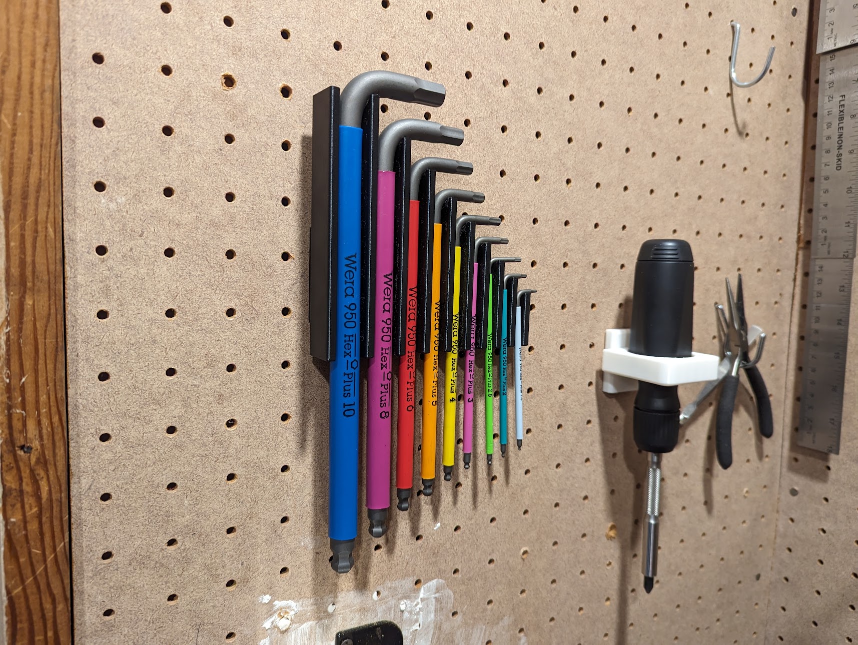 Pegboard Wera Hex Key Set by colin725 | Download free STL model | Printables.com