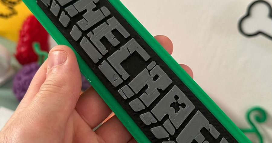 Minecraft Logo Plate by Abed Shehadeh | Download free STL model ...
