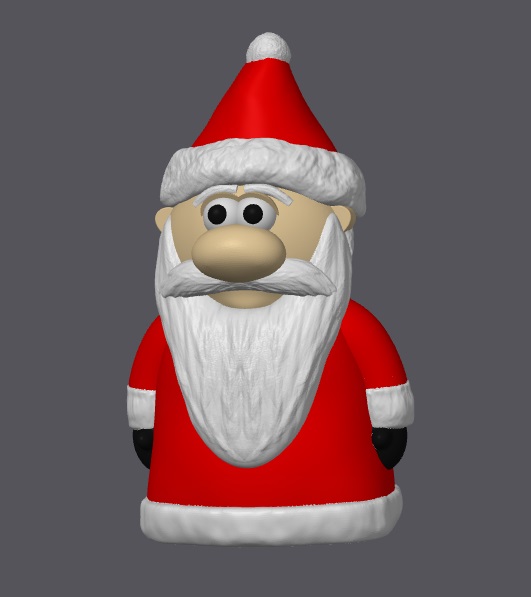 Cartoon Santa Claus by Bazzlington | Download free STL model ...