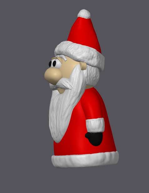 Cartoon Santa Claus By Bazzlington Download Free Stl Model