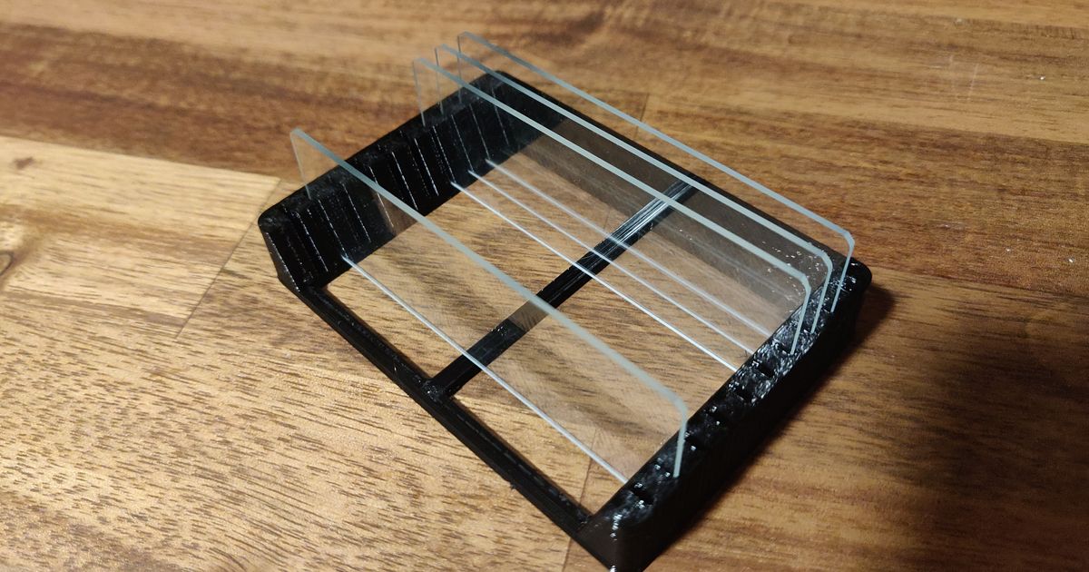 Microscope slide and cover slips holders by Dlokoko | Download free STL ...