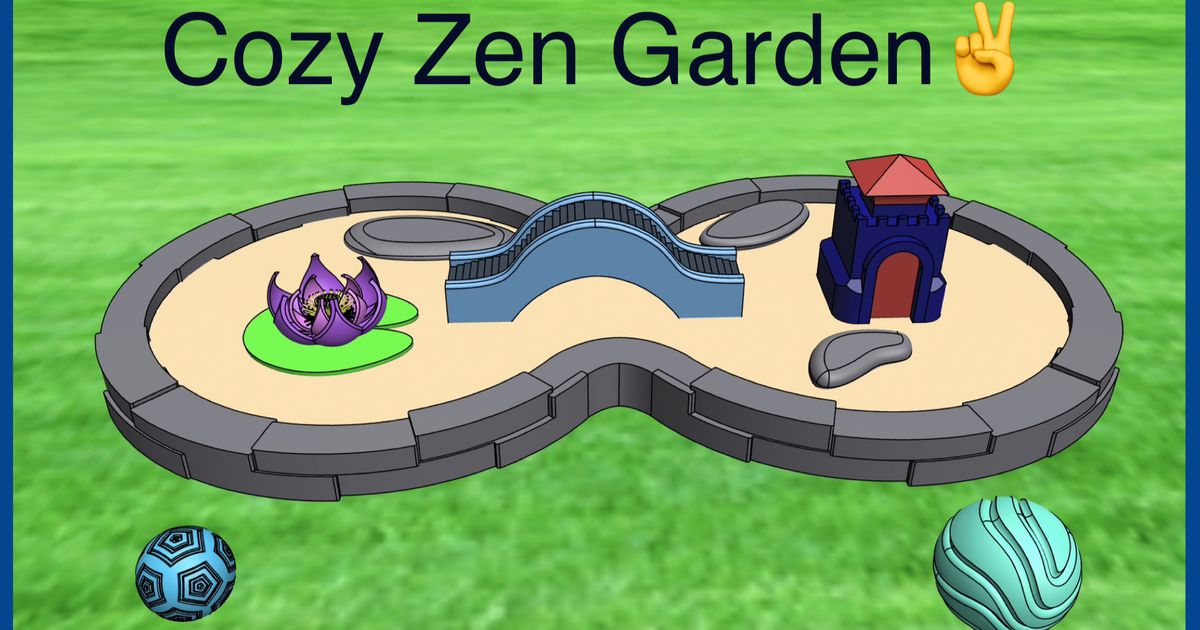 Cozy Zen Garden By Dhruv Reddi Download Free Stl Model