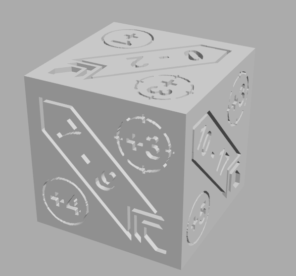 Battletech Movement Dice Modern Sharp Edges by Zac | Download free STL ...