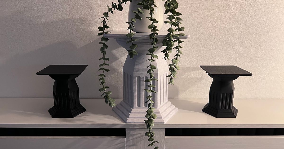 Pedestal Display Stand - Scale It to Suit. by Peter Martin | Download ...