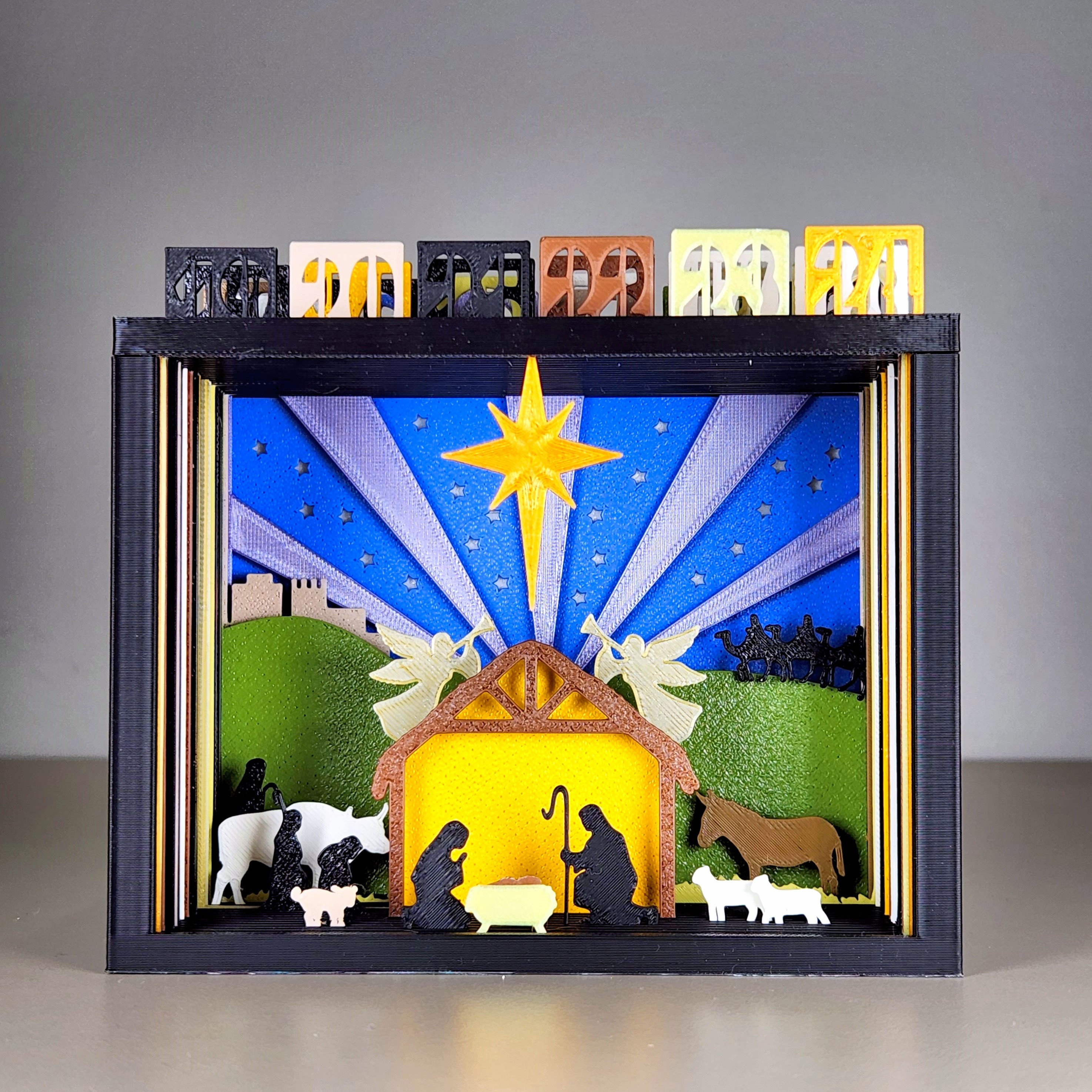Silhouette Advent Calendar by 3DPrintBunny | Download free STL model ...