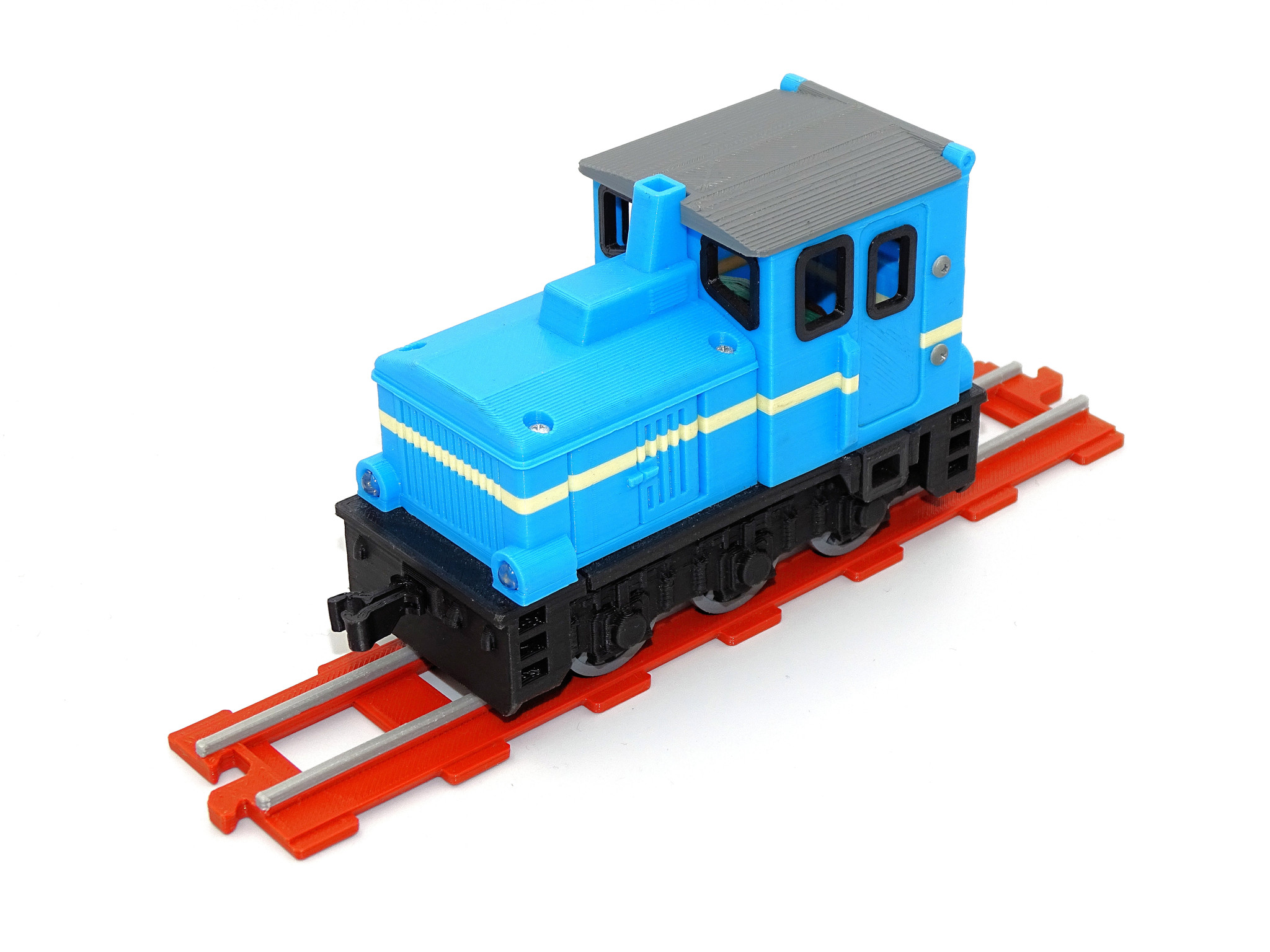 Small diesel locomotive with working brakes by Printed-Toys.com ...