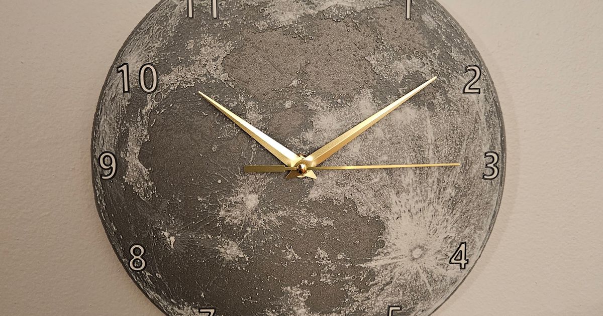 HueForge Moon Clock by RABBIT | Download free STL model | Printables.com