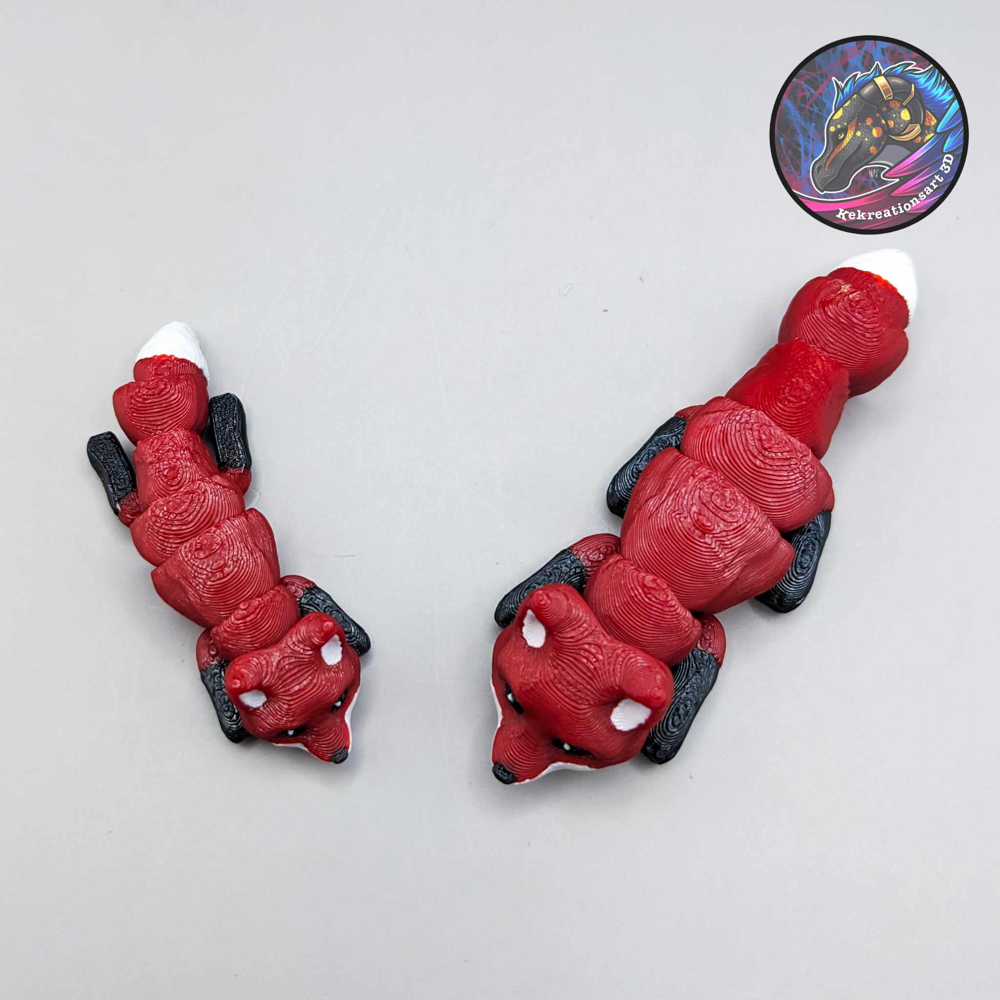 Baby Flexi Fox Keychain by Kekreations | Printables Store