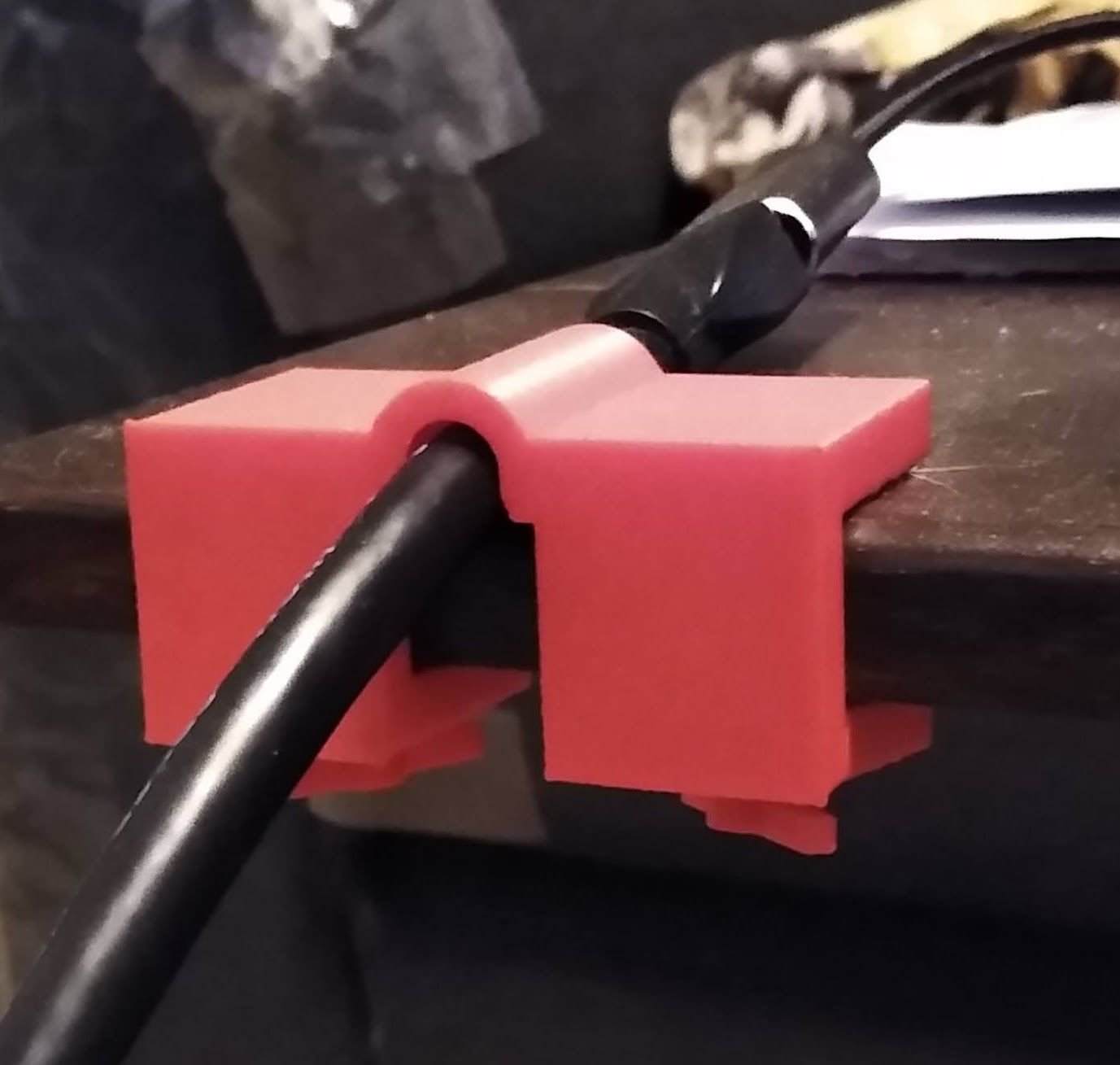 Desk Cable Clamp by MrGudenheim | Download free STL model | Printables.com