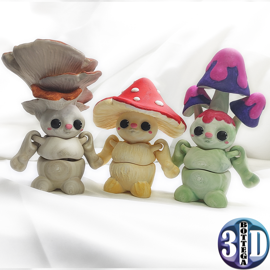 Fungus Family #01 by Bottega3D | Download free STL model | Printables.com
