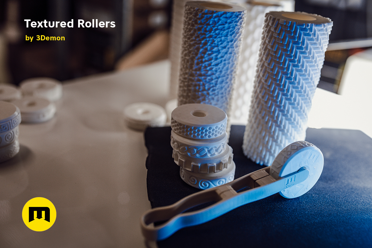 Stamp Wheels for Clay by 3Demon's Texture Rollers | Printables Store