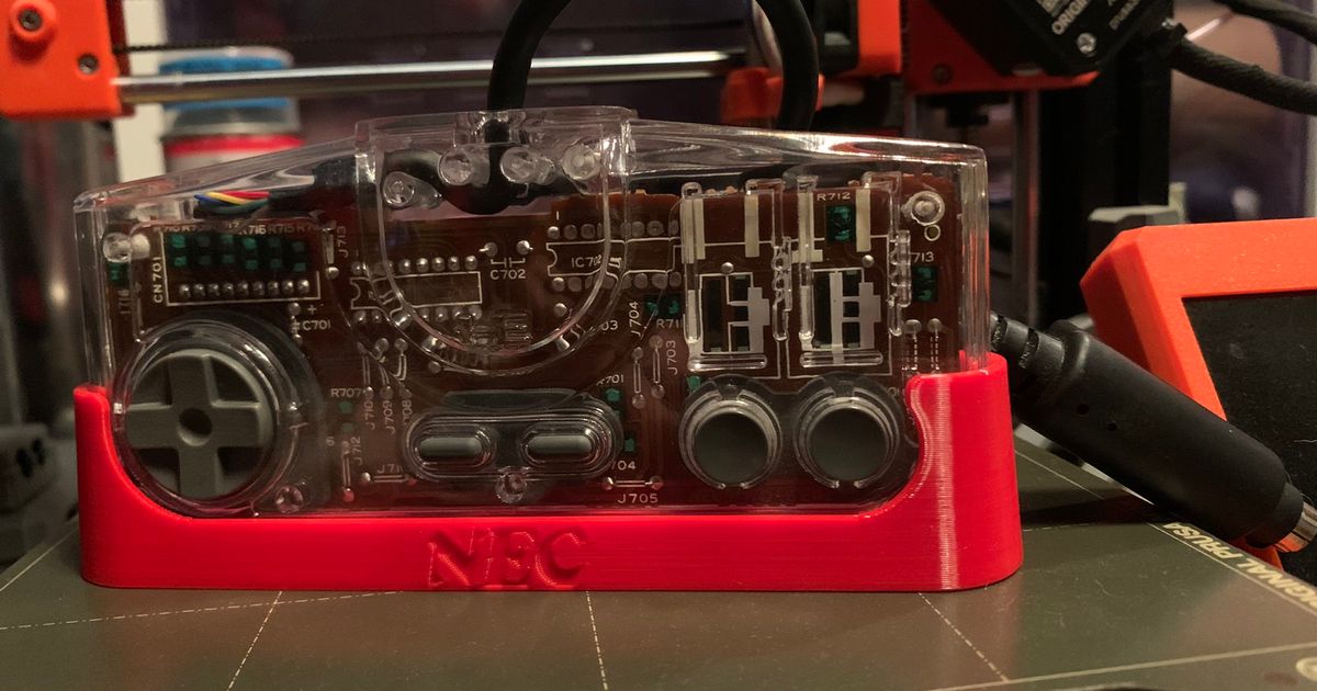 PC Engine Controller display stand (+cable holder) by RetroGameRevival ...