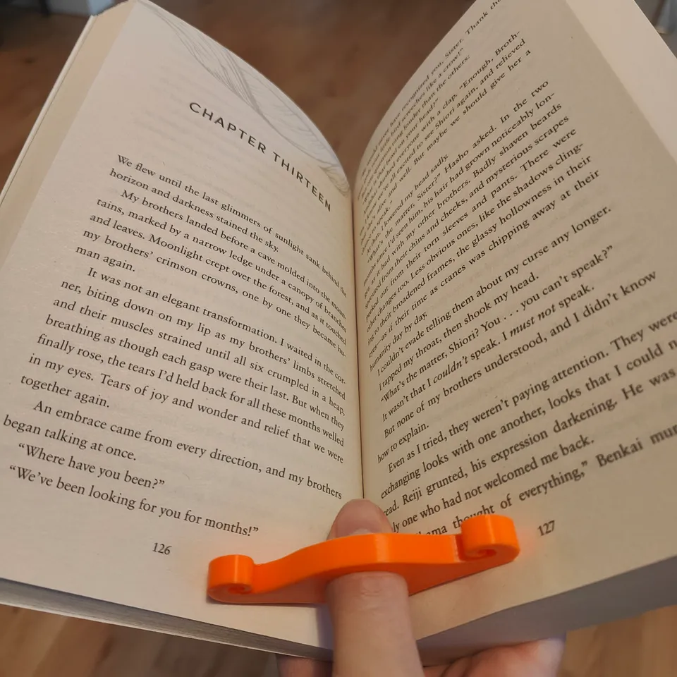Book page holder for paperback by Rebecca Hyldgaard | Download free STL ...