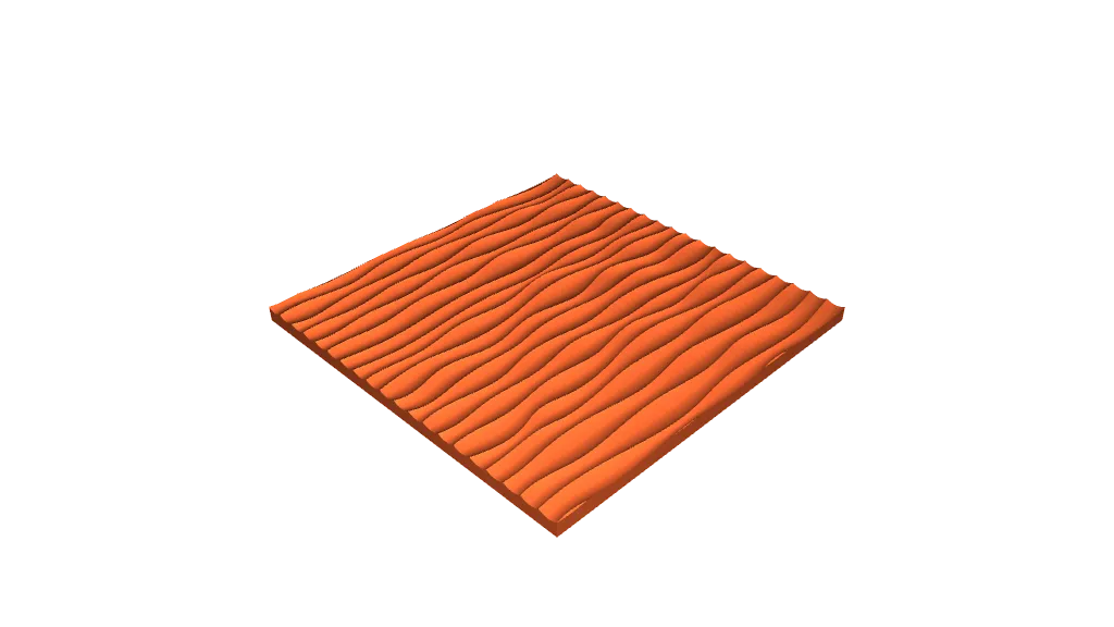 Wavy wall tile by William | Download free STL model | Printables.com