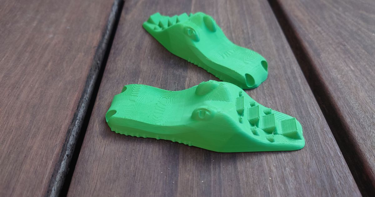Swimming croc by lual | Download free STL model | Printables.com