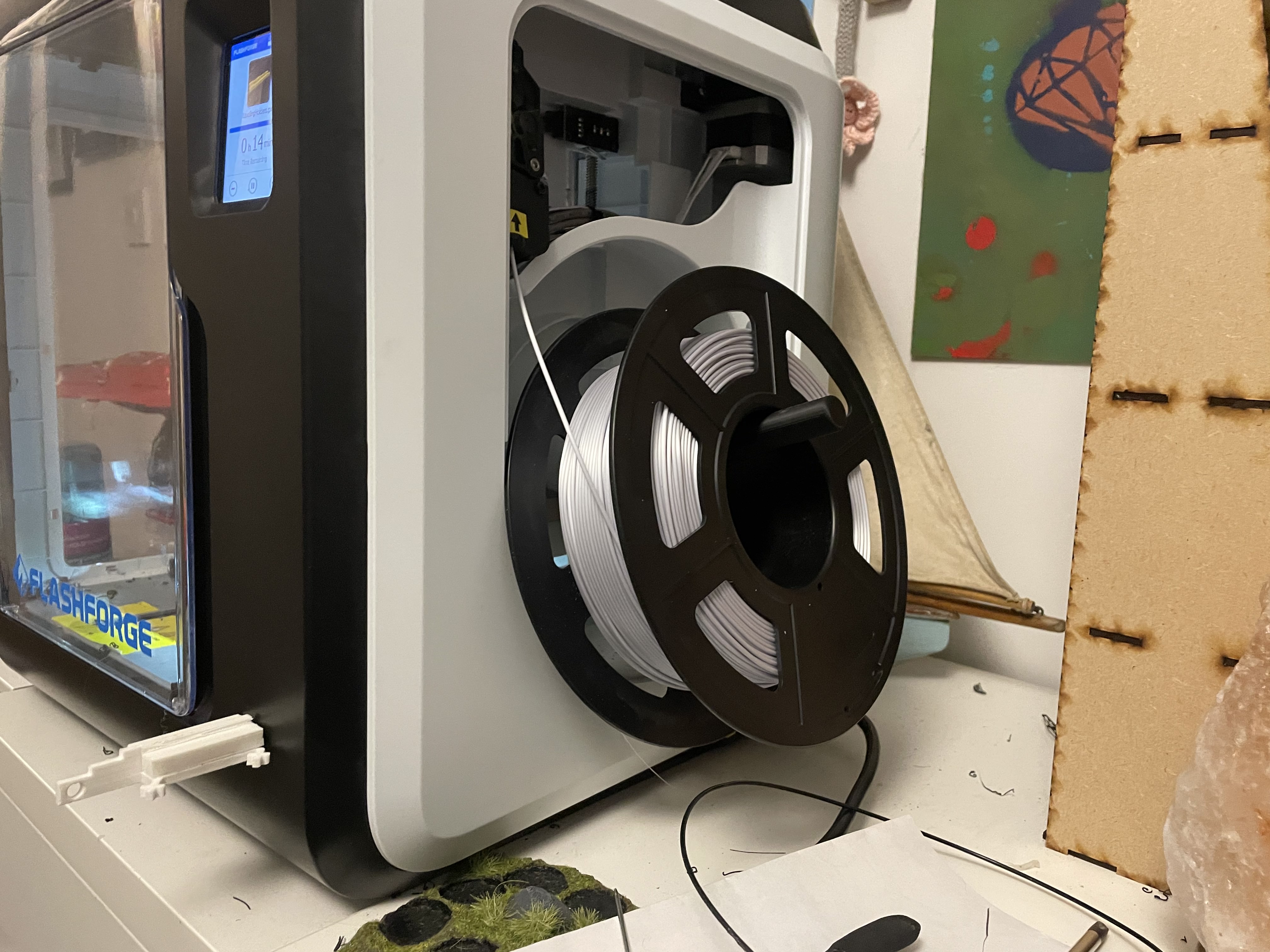 Flashforge Adventurer 3 Elegant Spool Holder by Caplonky5 | Download ...