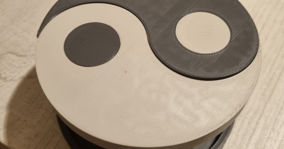 Rotating Yin Yang zen garden by luke | Download free STL model ...
