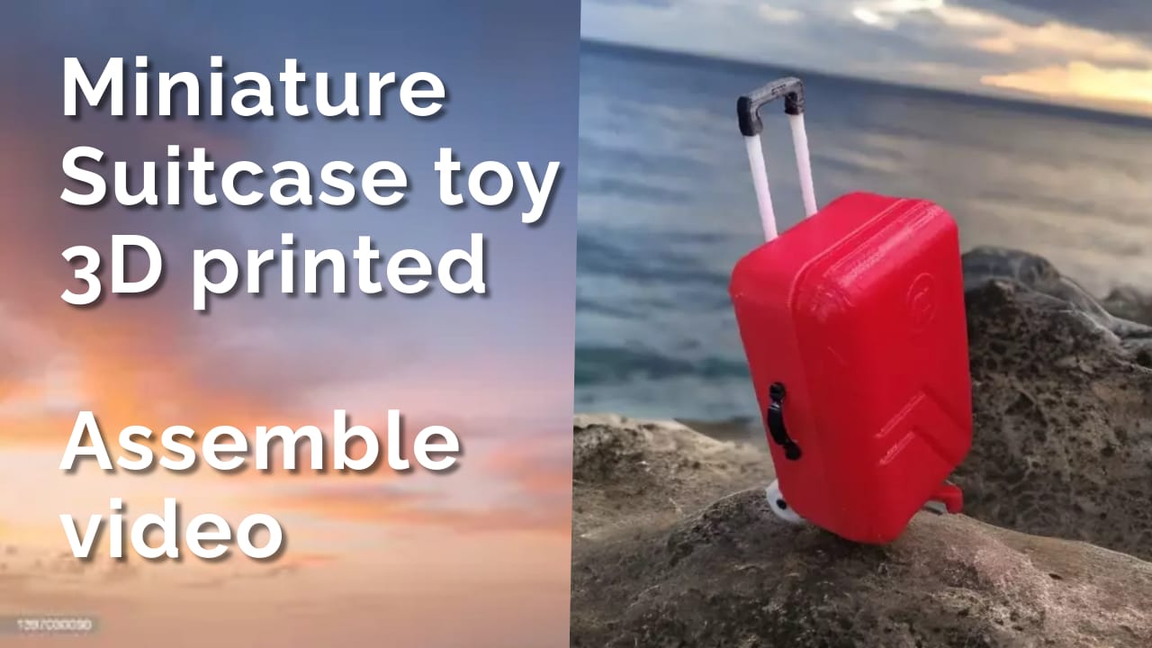Miniature Suitcase toy; 3d printed by Aakaar Lab | Download free STL ...
