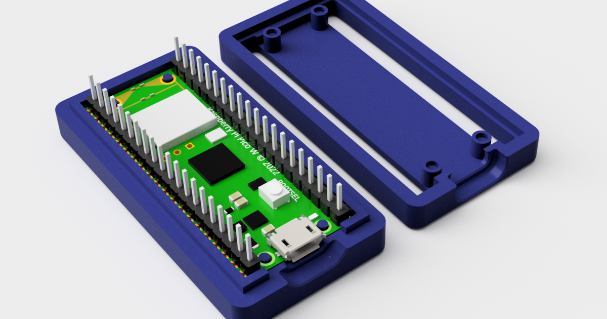 Press Fit Raspberry Pi Pico Case By Nixkor Download Free Stl Model